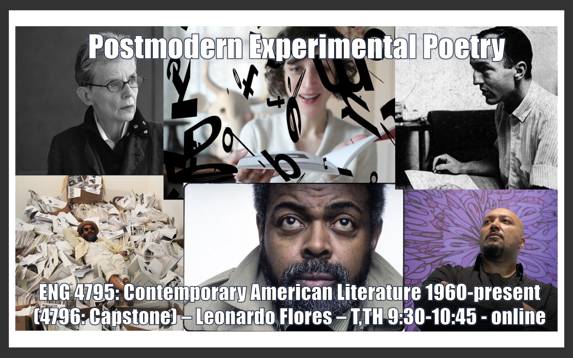 Spring 2021: ENG 4795 - Postmodern Experimental Poetry | Department of ...