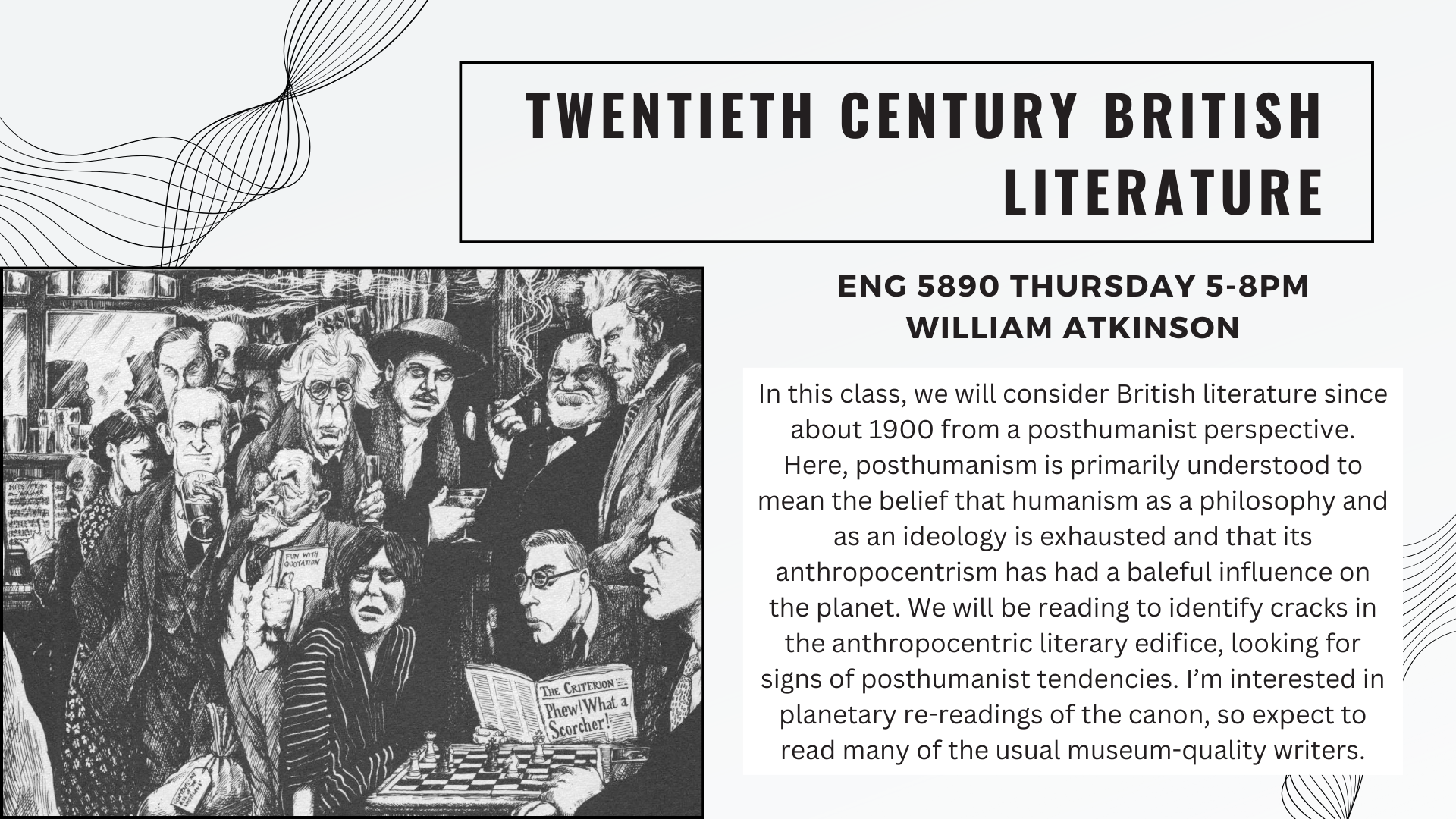 ENG 5890- Twentieth Century British Literature | Department of English